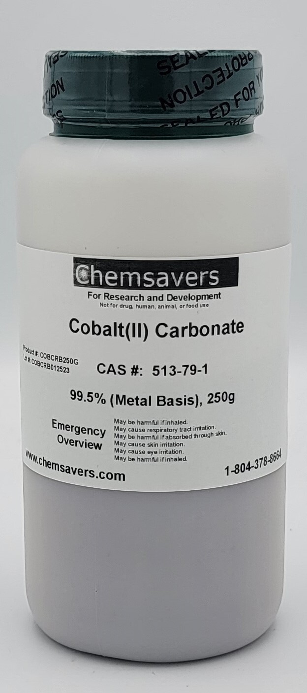 Cobalt(II) Carbonate, 99.5% (Metals Basis), 250g | eBay