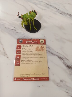 D&D Abberations Fiendish Giant Praying Mantis 49/60 | eBay