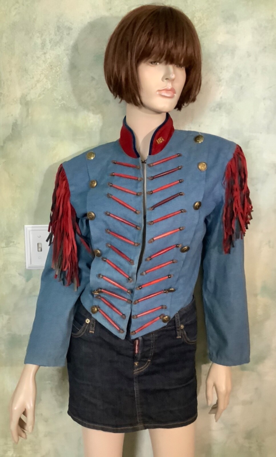 Vintage Women’s Double D Ranch Wear Denim Western Jacket with Leather ...