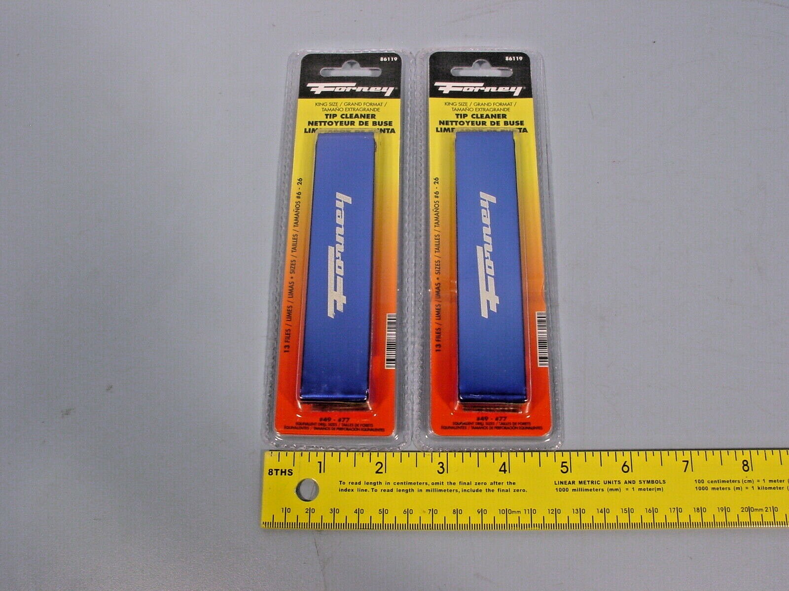 *Lot of 2 Forney 86119 King Size, 13 Files, 7.5" Long Tip Cleaner Kit ...