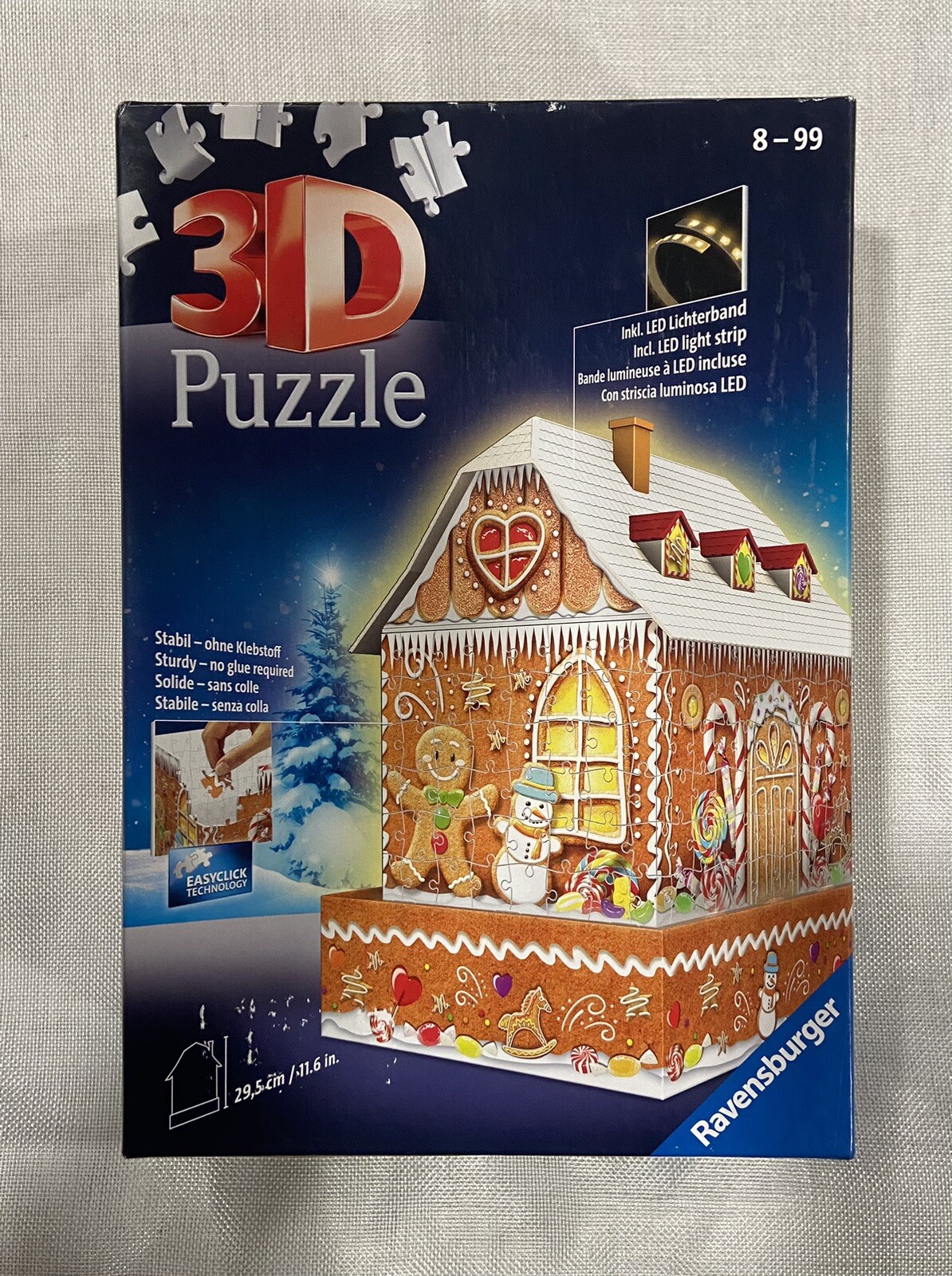 Ravensburger 3-D Gingerbread House Jigsaw Puzzle w/ LED Lights | eBay