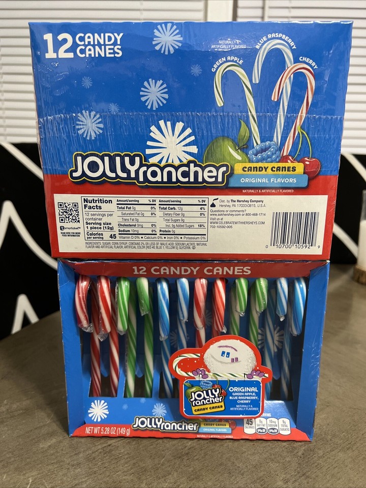 Jolly Rancher (2-PACK) Candy Canes - Original Flavors - 24 Total BB: 03 ...
