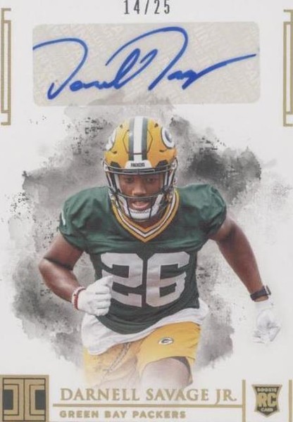 2019 Panini Impeccable - Rookie Autographs Gold #169 Darnell Savage Jr ...