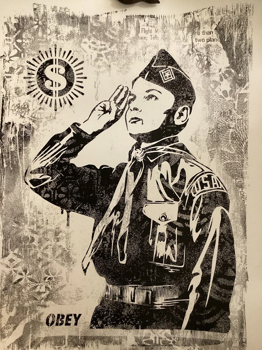 Obey Stencil Art