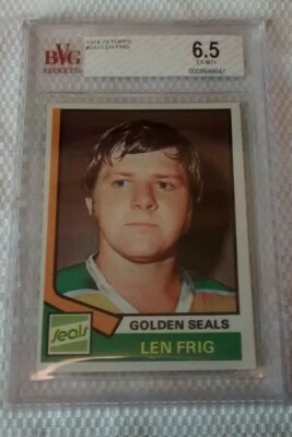 1974 TOPPS HOCKEY SET BREAK #242 LEN FRIG PSA 6.5 | eBay