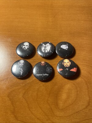 Anton LaVey Church of Satan Pins Set - Wear Your Dark Allegiance with ...