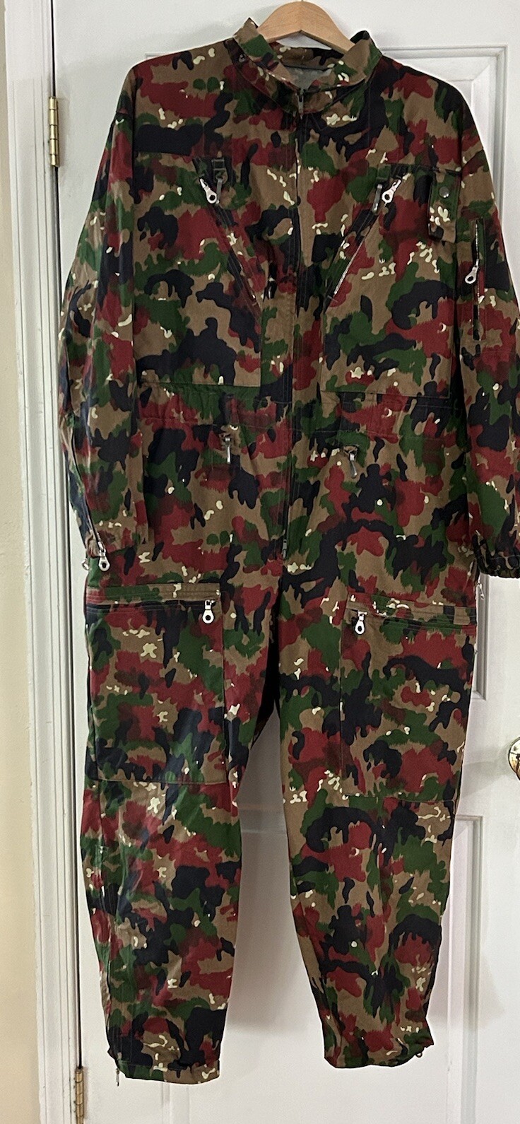 Men’s Vintage Swiss Army Coveralls Camo Suit Tactical… - Gem