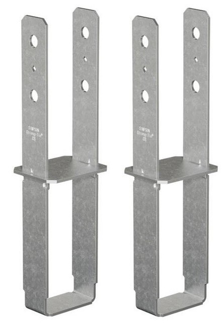 (2) ea Simpson CB44 4 X 4 7 Gauge Galvanized Steel Column Base | eBay