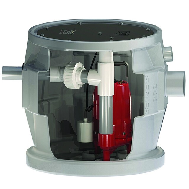 Liberty PUMPS P382LE41SD-2 24" X 24" 4/10 HP 41.0 Gal. Simplex Sewage ...