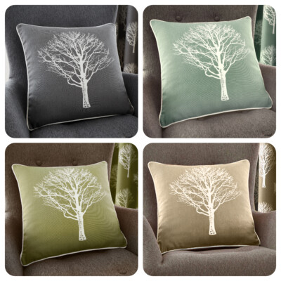 Fusion WOODLAND TREES - Sketched Trees Cushions - 43cm x 43cm | eBay