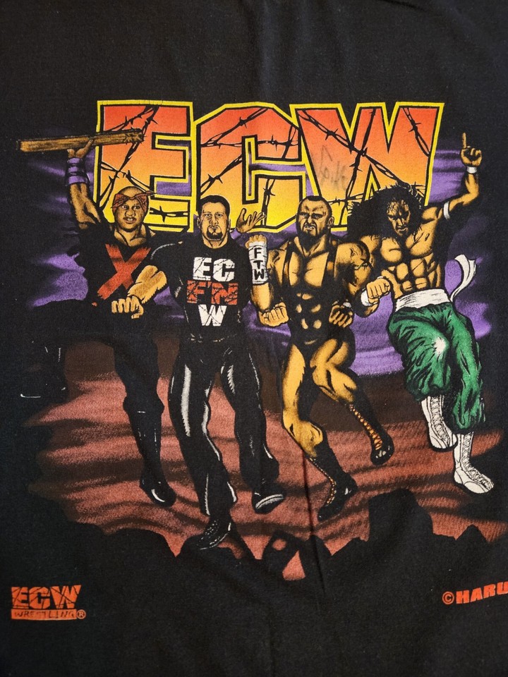 Vintage Ecw Team Exteme Wrestling Shirt large | eBay