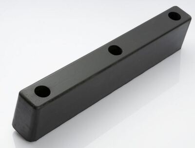 Rammpuffer Gummi L x B x H 400mm x 52mm x 80mm 3 Bohrungen | eBay.de