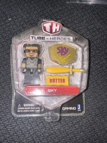 Minecraft Tube Heroes Sky Butter Action Figure Toy Set Collectible ...