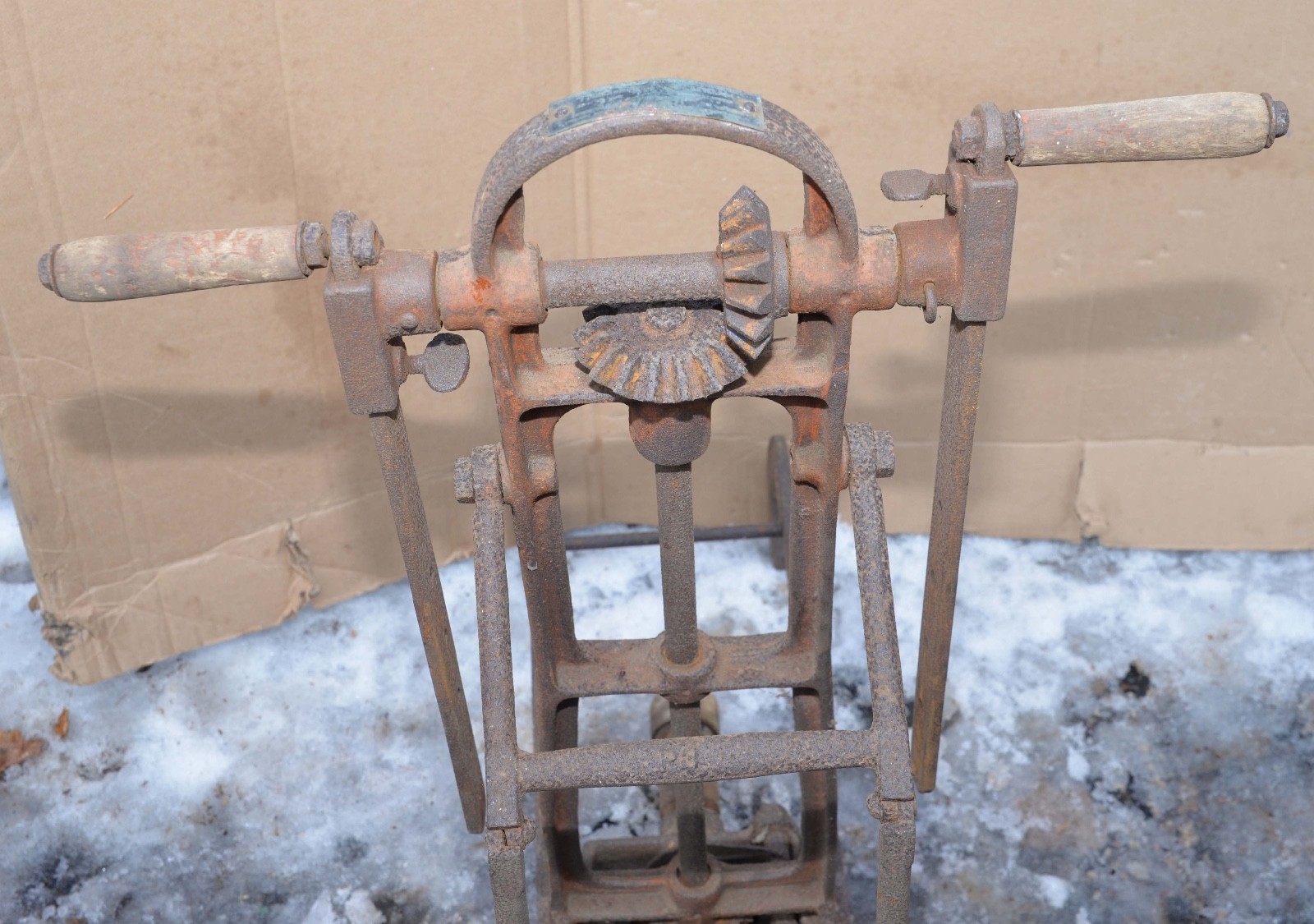 Antique Buda railroad Paulus drill collectible train track boring tool ...