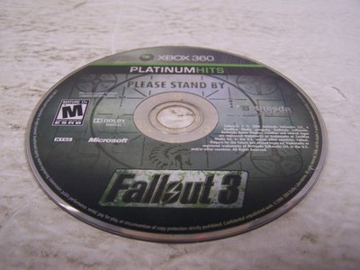 Fallout 3 (Microsoft Xbox 360, 2008) disc Only 93155126800| eBay