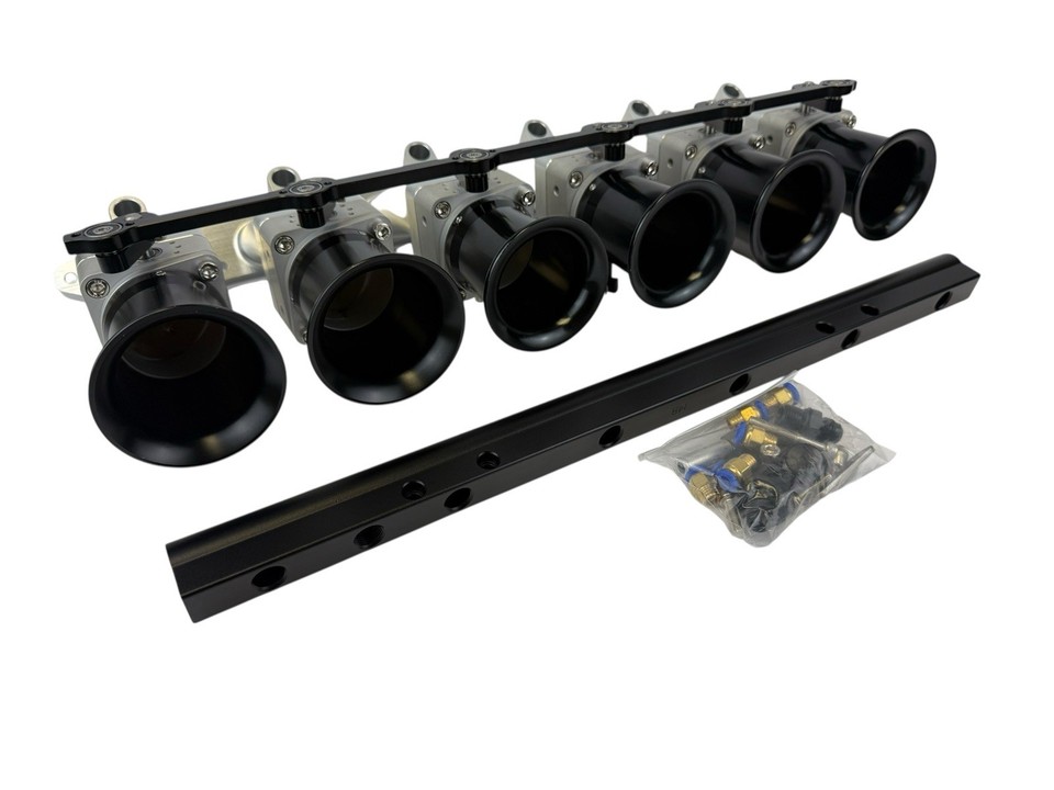 Billet CNC 50mm ITB Intake Manifold Individual Throttle Bodies E46 BMW ...