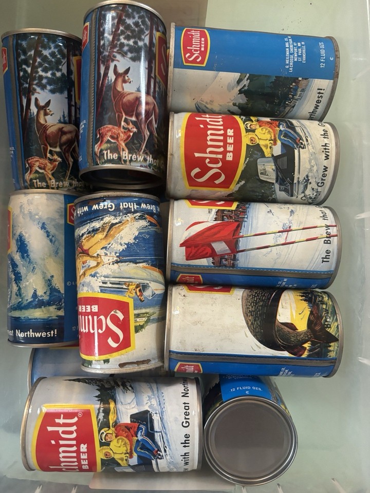 Schmidt Pull Tab Beer Cans | eBay