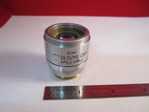 MICROSCOPE OBJECTIVE REICHERT FLUOR 5X POLYCON EPI INFINITY OPTICS BIN ...
