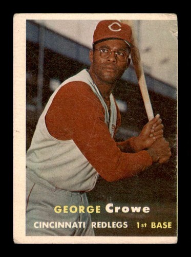 1957 Topps George Crowe #73 Corner Crease Cincinnati Reds | eBay