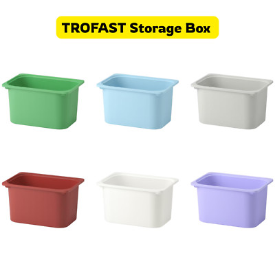 IKEA TROFAST Storage Box 42x30x23cm Durable Plastic Toy Organizer Bin ...