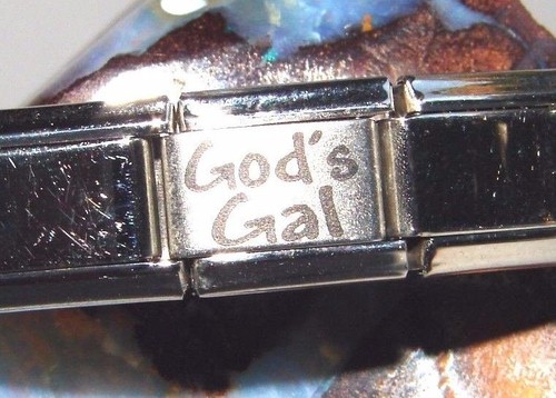 Italian Starter Charm Bracelet God's Gal AA NA Stainless Steel Jewelry ...