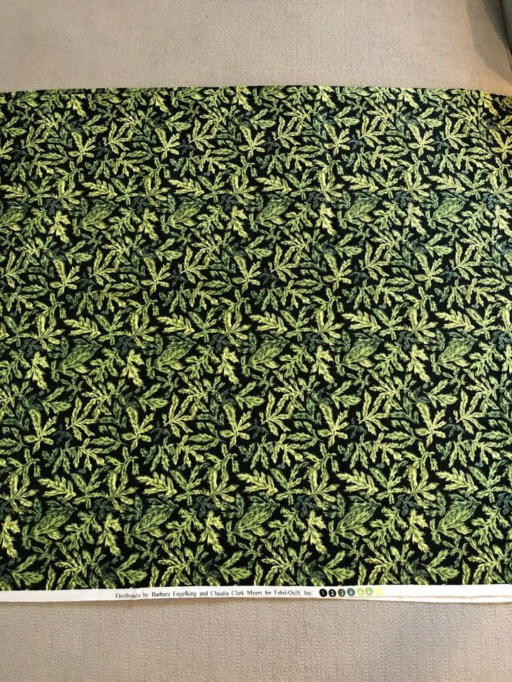 "Floribunda" BTY Quilt - sewing fabric w/ Green Leaves by Fabri-Quilt ...