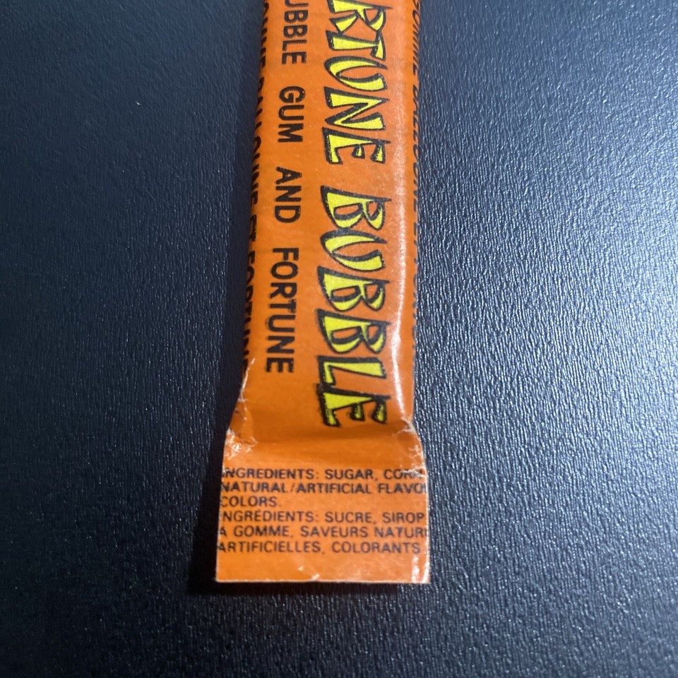 Vintage 1987 Rare Fortune Gum Albert & Sons One Stick FORTUNE BUBBLE ...