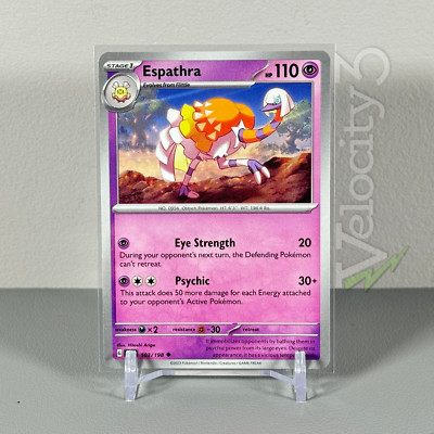 Pokemon TCG Card: ESPATHRA 103/198 | Uncommon | Scarlet & Violet | NM ...