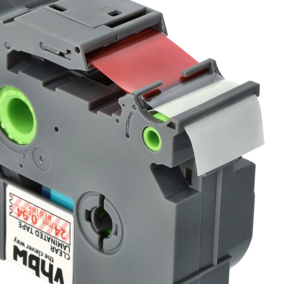 Cassette à ruban compatible avec Brother PT 550 540 580C 7500 Rouge ...