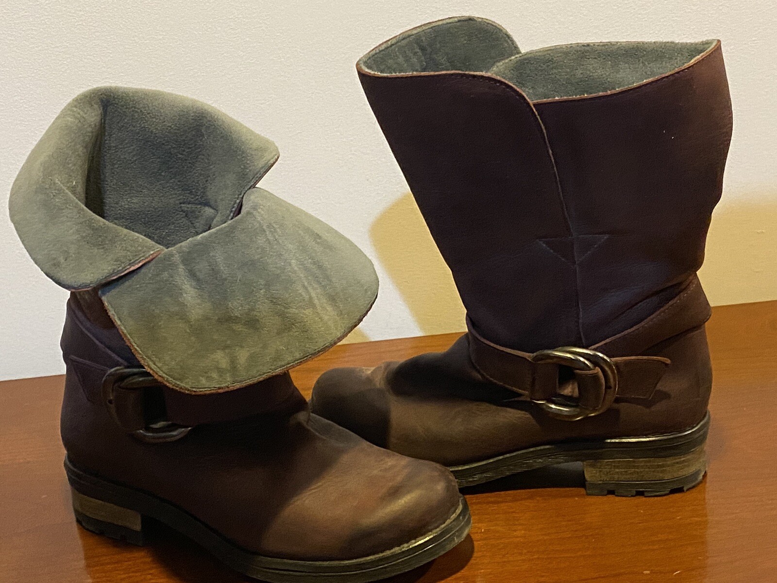 UNITY IN DIVERSITY BURGUNDY LEATHER Boots SZ 41 Woma… - Gem