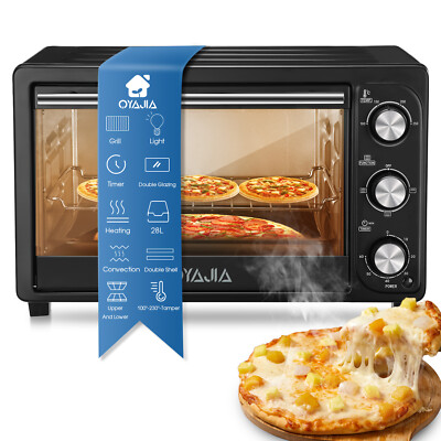 28L Mini Oven Hob Cooker Grill With Electric Hob Double Hotplate ...