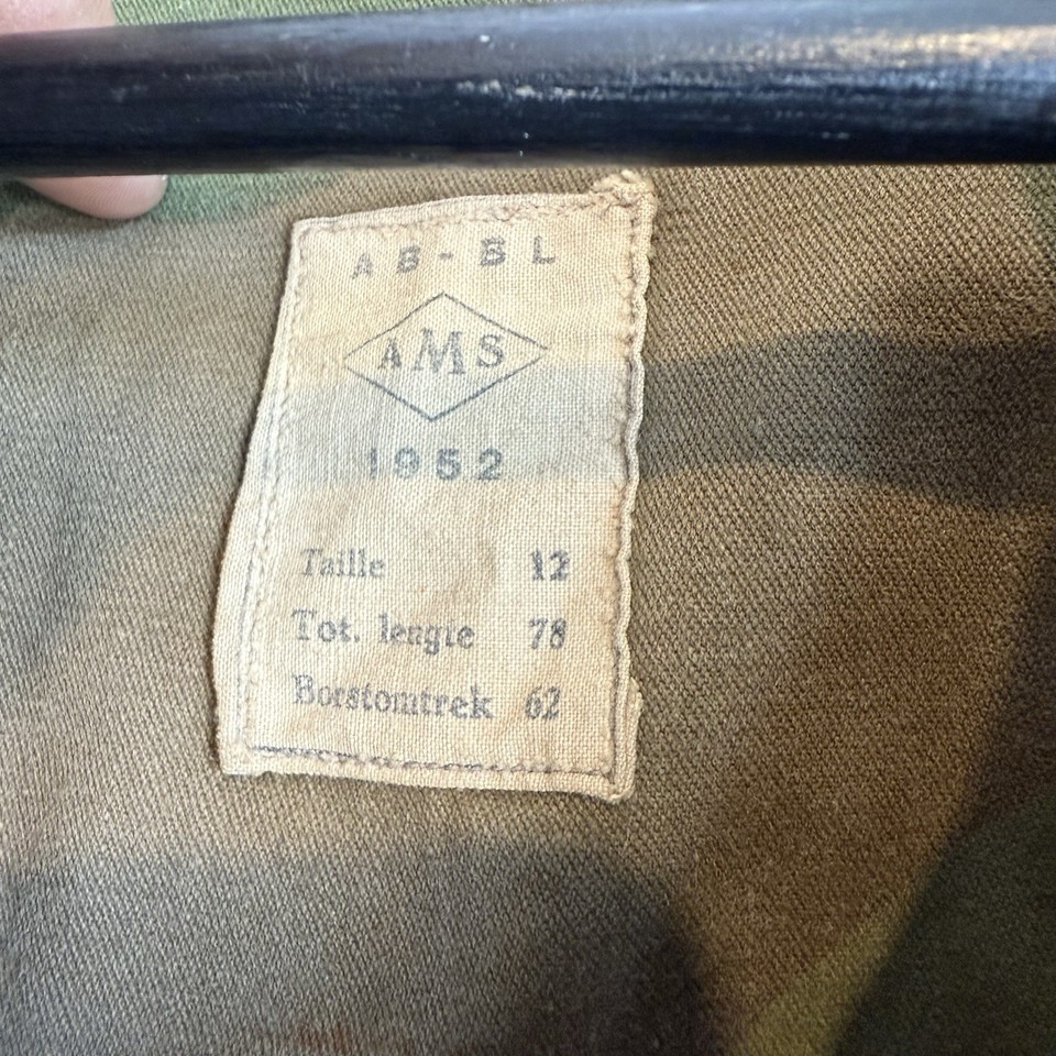Belgian Airborne ABL 1952 Denison Brushstroke Camo Jump Smock Congo ...