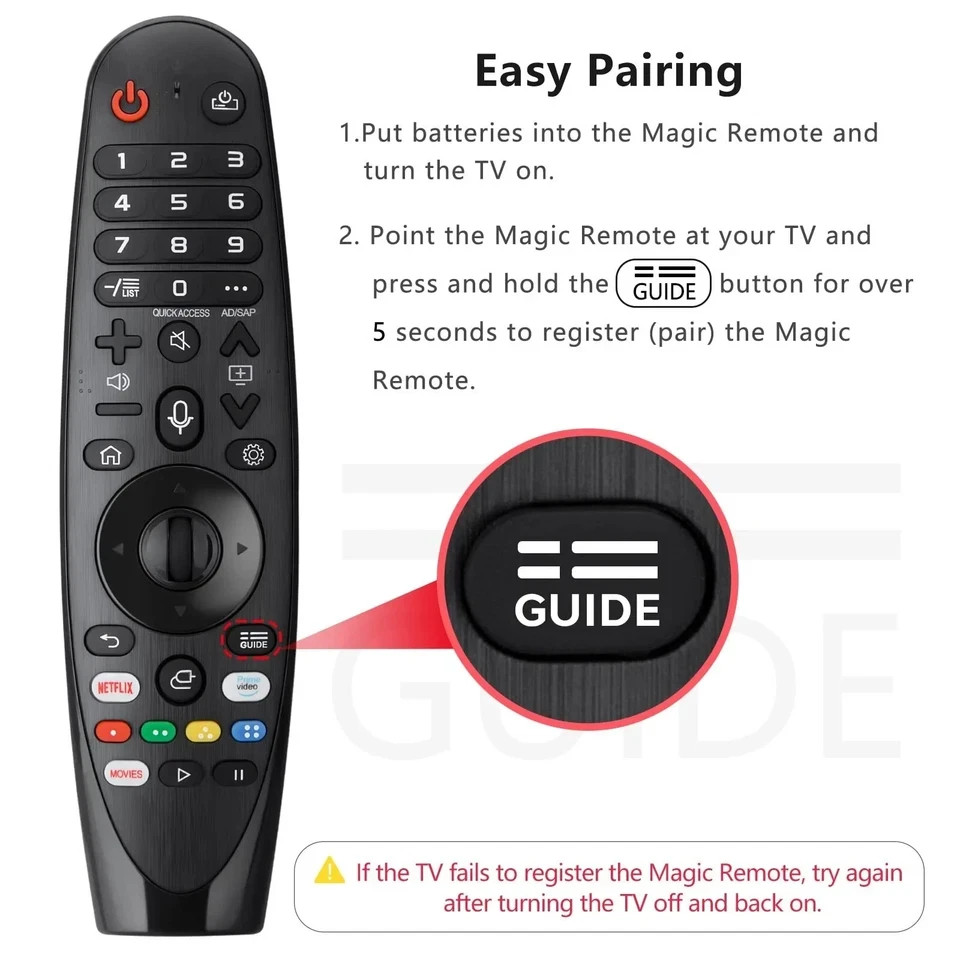 Compatible LG MR20GA AKB75855501 Voice Magic Remote Control Scroll ...
