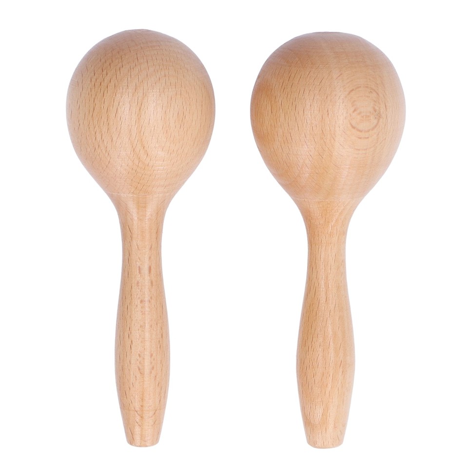 2pcs Maracas Hand Percussion Clear Sound Glossy Appearance 14x5x5cm ...