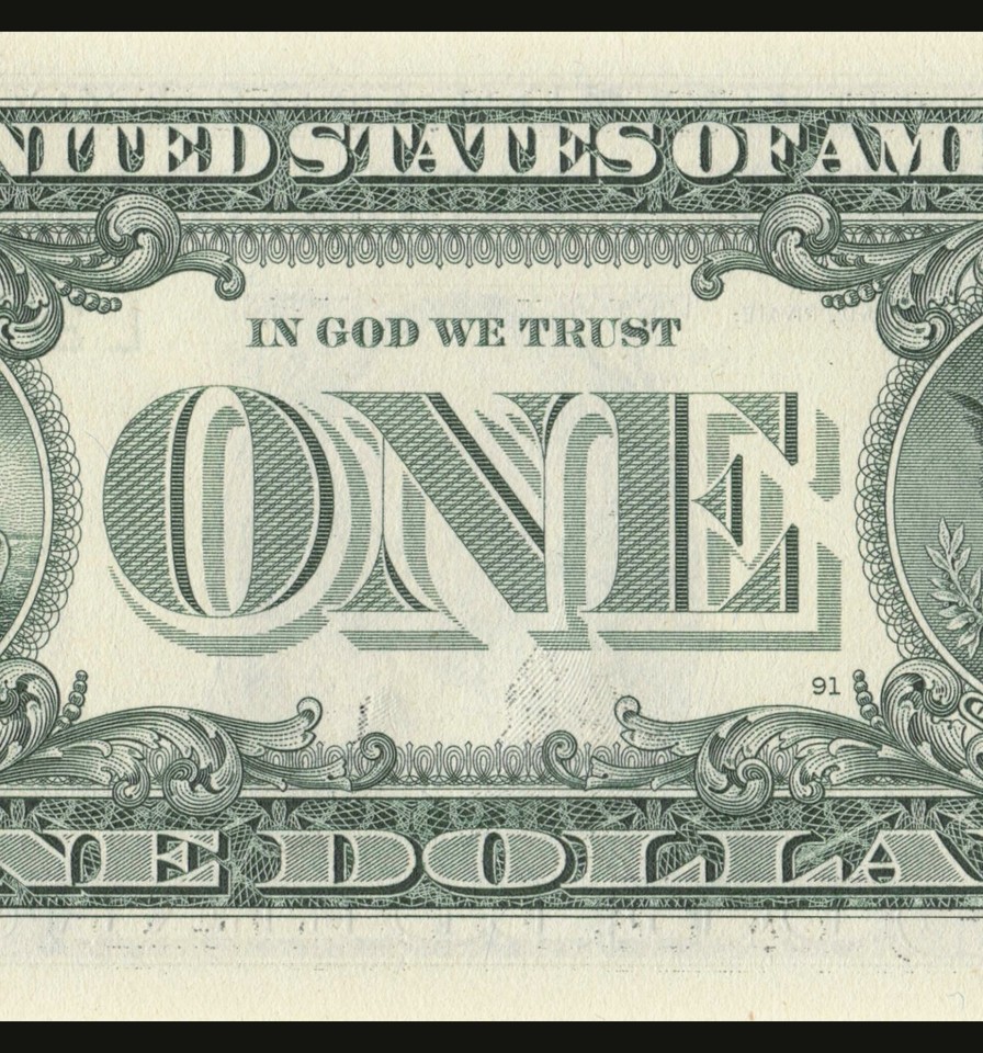 Year Note 2010 in the Serial Number Leading Position $1 Dollar Bill ...