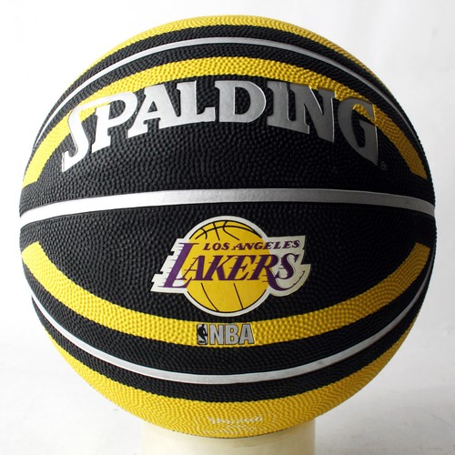 RARE 2010 NBA SPALDING LOS ANGELES LAKERS OUTDOOR BASKETBALL BALL SIZE ...
