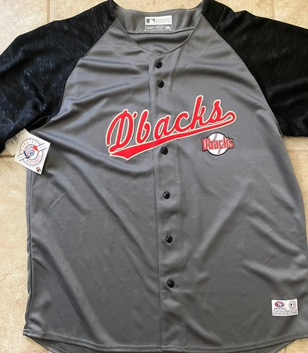 NEW Genuine Merchandise Mens Gray AZ D-Backs Baseball Jersey Size XL | eBay
