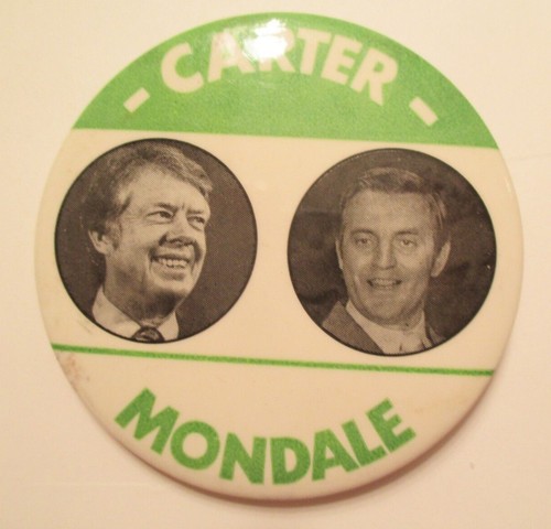 Carter Mondale Politics Political Pin Back Button | eBay