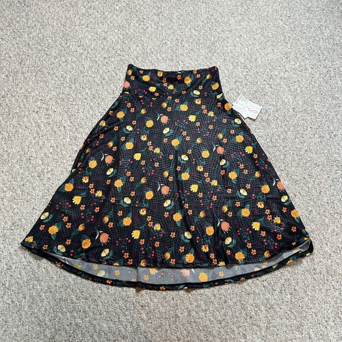 LuLaRoe NWT Azure Skirt Small Floral Mid Length A Line Fit And Flare ...
