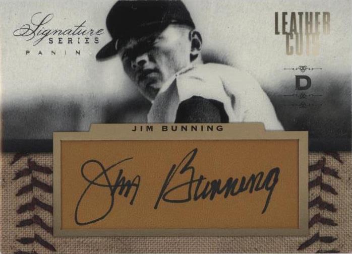 2012 Panini Signature Series - Leather Cuts Jim Bunning #17 /5 (AU) for ...
