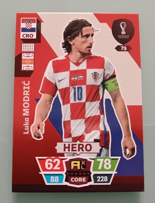 LUKA MODRIC HERO Card Panini Adrenalyn FIFA WC QATAR 2022 #79 | eBay