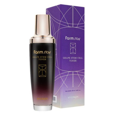 Farm Stay Grape Stem Cell Toner 130ml Anti aging Recovery Skin Moisture ...