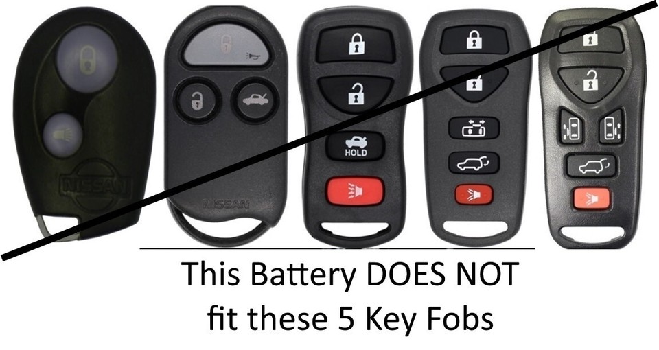 Remote Key Fob Replacement Battery for NISSAN Smart Key - DURACELL ...