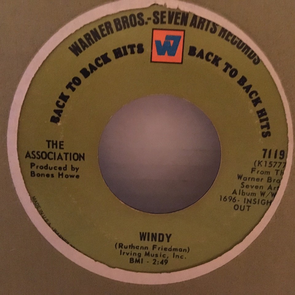 THE ASSOCIATION 7" VINYL SINGLE , NEVER MY LOVE / WINDY | eBay