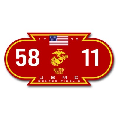 USMC 5811 MOS Decal - PriorService Decal - USMC Veteran Decal - USMC 3 ...