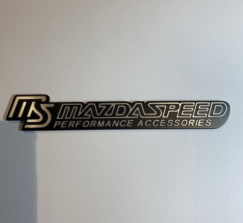 MAZDASPEED Metal Badge Emblem Black/Silver Mazda Performance Motorsport ...