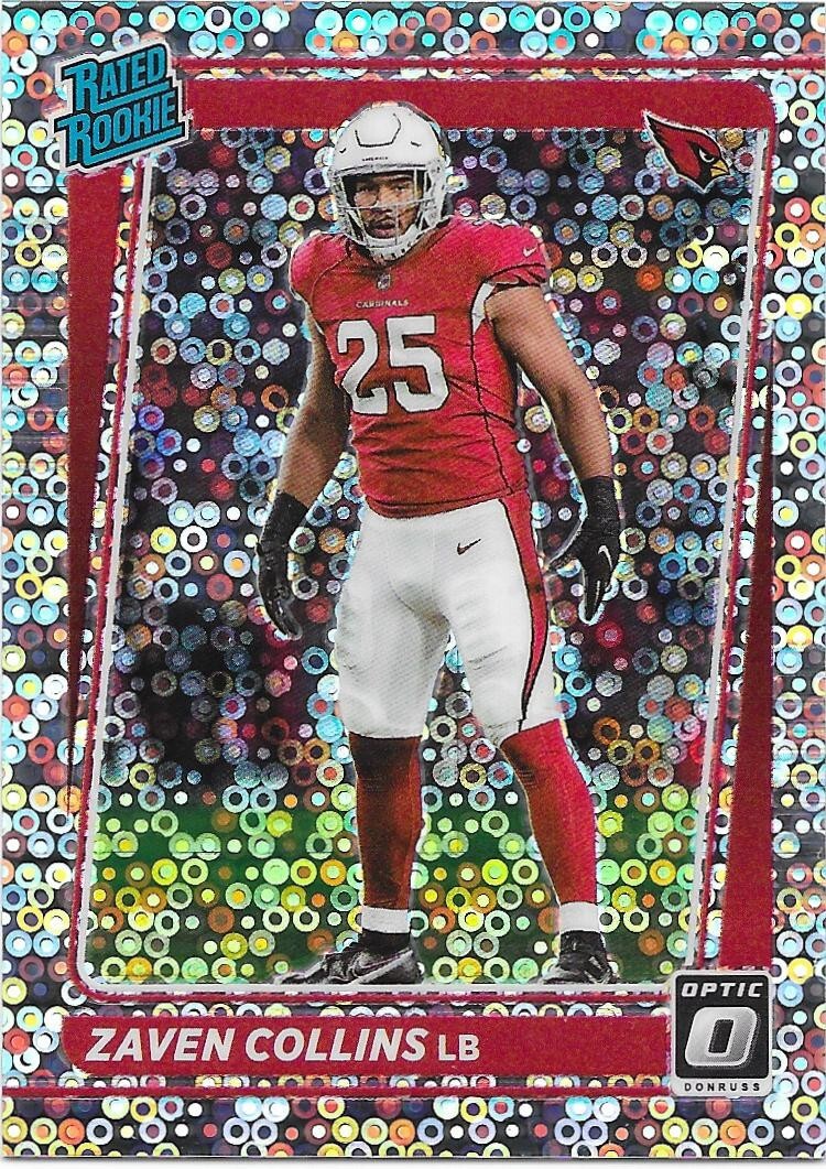 2021 Donruss Optic Zaven Collins 114/125 Rated Rookie Silver Circles ...