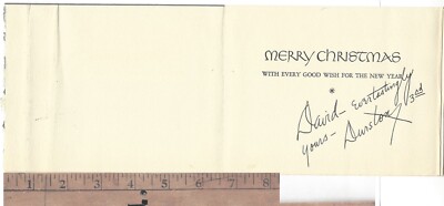 David Durston—SIGNED Xmas Card—I Drink Your Blood Director—Linkletter ...