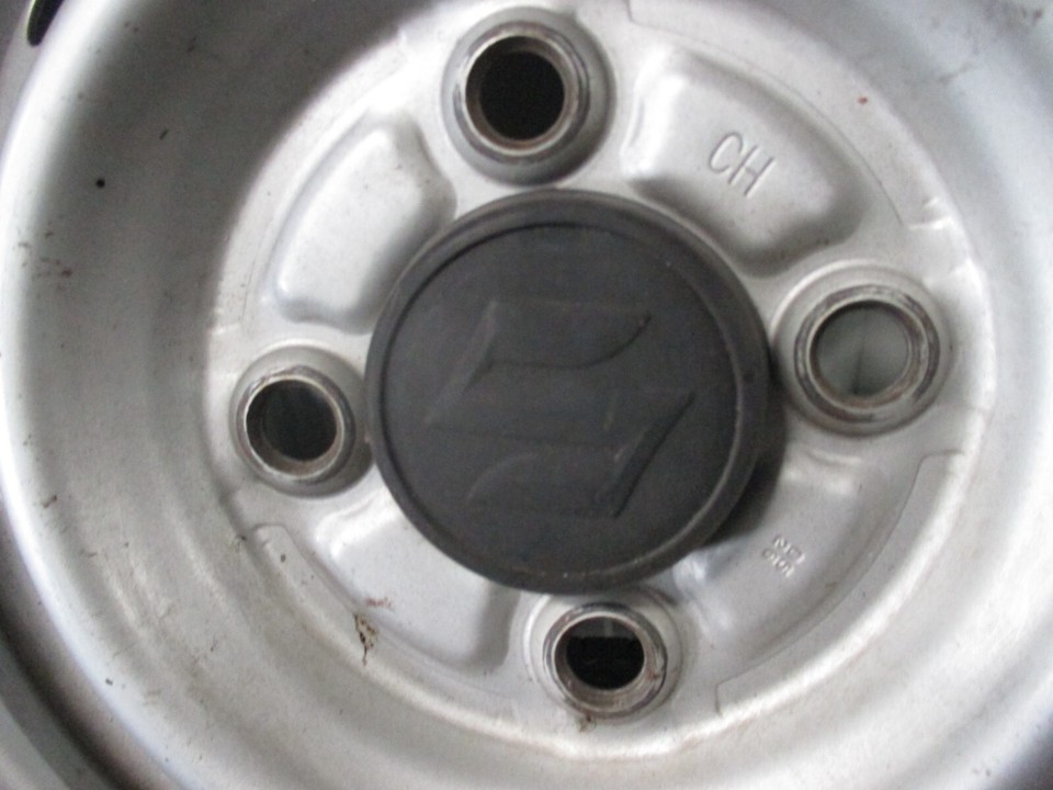 JDM Mini Kei Truck 4x100 12x3.50 12" Steel Wheels w/ Suzuki Center Caps ...