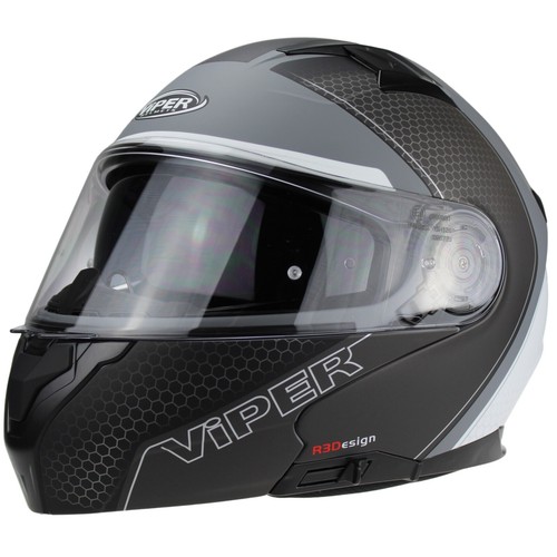 Viper RSV345 DVS Modular Motorcycle Helmet Flip Up Front ECE Bike Crash ...